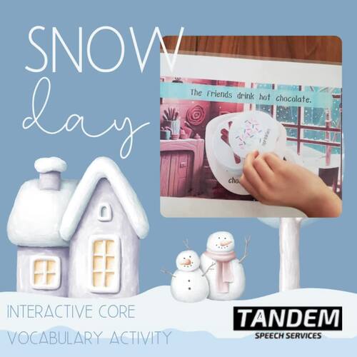 Snow Day: Interactive Winter Core Vocabulary Activity | TPT