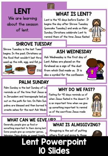 The Season of Lent - Teaching Bundle by Pink Tulip Teaching Creations
