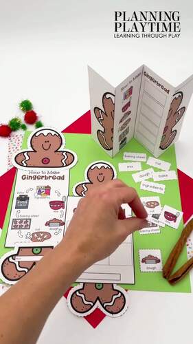 Gingerbread How-To Writing, Craft & Mini Book • Sequencing + Taste Test ...