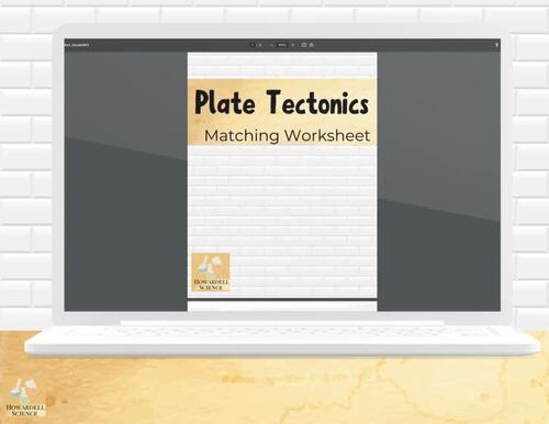 Plate Tectonics Matching Vocabulary Worksheet | Effective Vocabulary Review