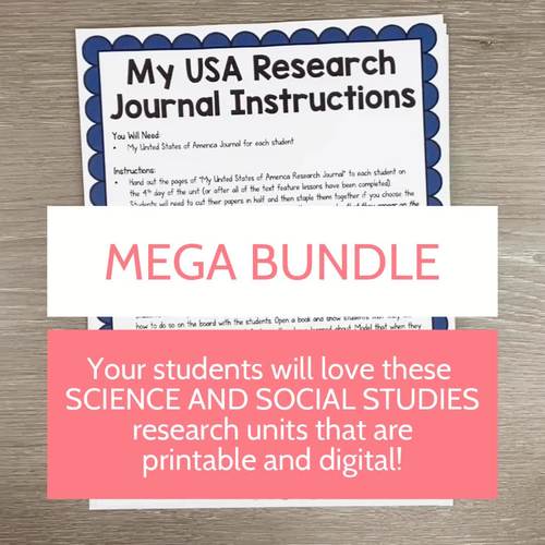 Science and Social Studies Research Units Mega Bundle (Digital & Print)