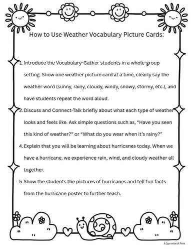 All About Hurricanes Mini Book Vocab Cards Posters Activities for ...