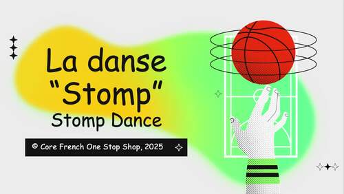 Core French Action Sequences Listening/Written/Speaking Activity: Stomp ...