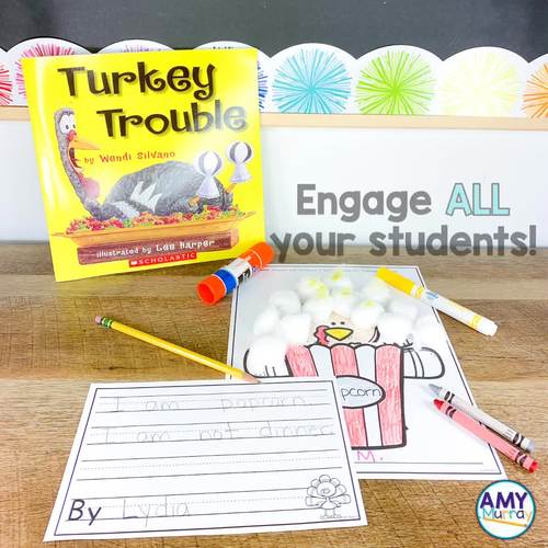 Disguise a Turkey Craft Project and Digital Seesaw Activity | Turkey in ...