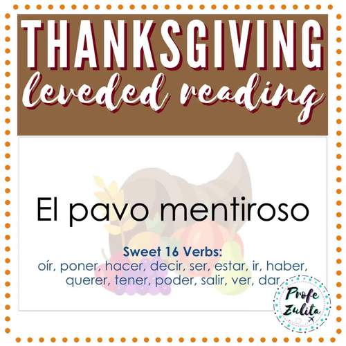 Día de Acción de Gracias Thanksgiving Spanish Reading Activity w/ Sweet ...