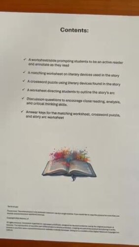 Complete high school level ELA lesson on Chopin's "A Pair of Silk ...