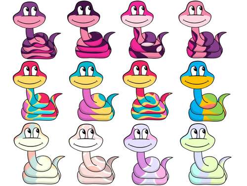 Animal Clipart Set 1, Cute Cartoon Animals, Editable Vector, Teacher ...