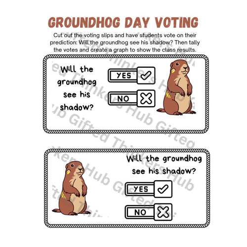 Groundhog Day Fun Pack: Reading, Math, Writing & Graphing Activities ...