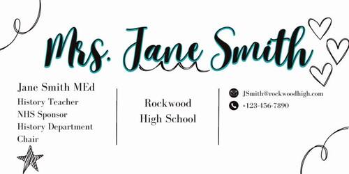 Customizable Canva Teal Animated Teacher Email Signature by Wanderlust ...