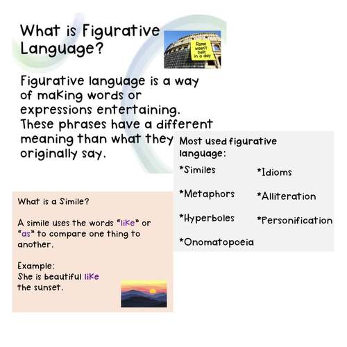 Figurative Language PowerPoint Presentation by Bilingual Teaching Made Easy