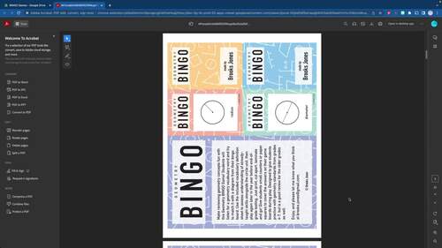 Grade 7 Geometry BINGO Game: 30 Cards and 34 Concepts! by Brooks Jones