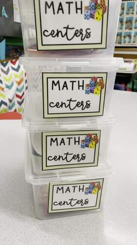 Five Math Centers with numbers 1 - 20 Bundle by Maestrabarberia | TPT