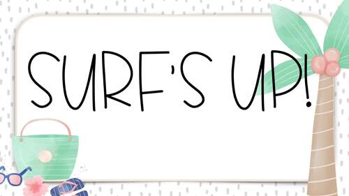 Summer Google Slides Theme - Daily Agenda Morning Meeting Powerpoint