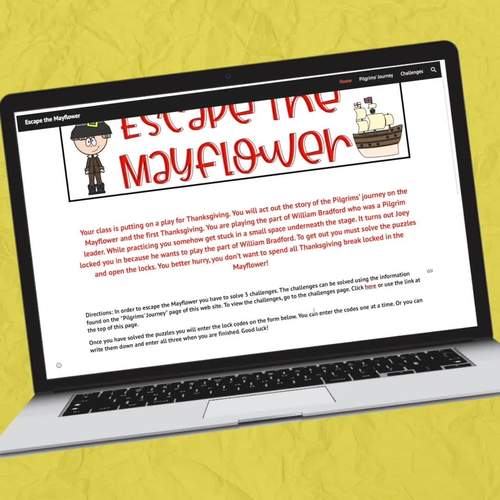 Thanksgiving Digital Breakout by Staying Cool in the Library | TPT