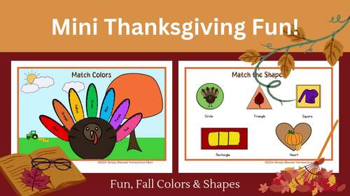 Thanksgiving & Fall Mini Busy Book and Activities | TPT
