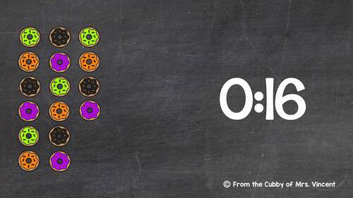 Halloween Donut Visual Countdown Six Timers for Classroom Management