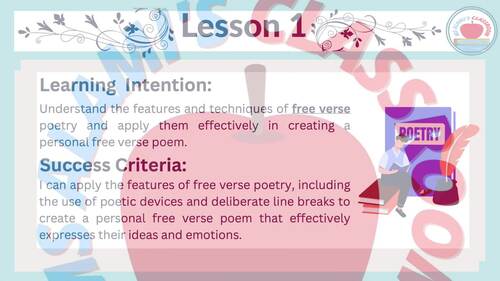 English Poetry Writing Pack by Ms Alami's Classroom | TPT