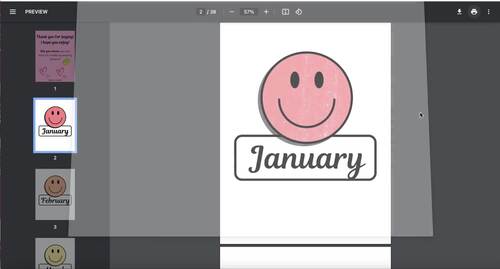 Smiley Rainbow Birthday Display Chart Classroom Decor Bulletin Board ...