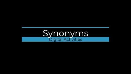 Synonym and Antonym Digital Activities Using Google Slides by Hooty's ...