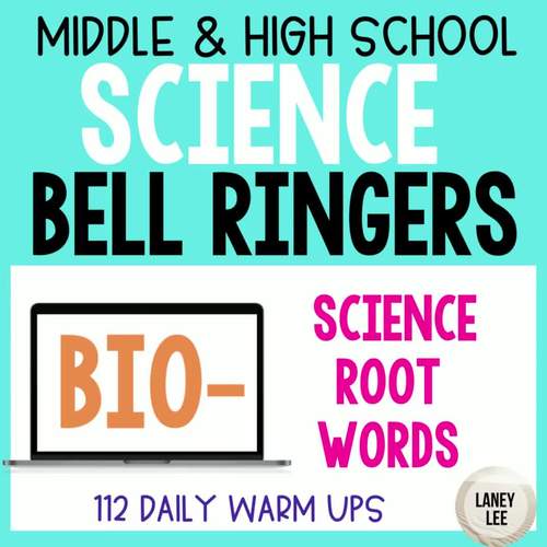 Science Root Words - Warm Ups & Bell Ringers by Laney Lee | TPT