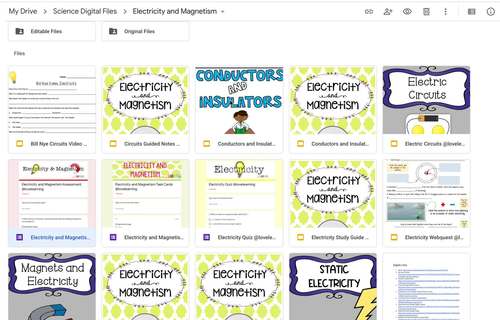 Electricity and Magnetism - Digital Lessons for Google Classroom™