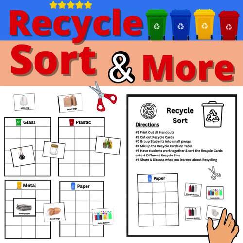 Recycle Sort Project Activity Recycling Decor, Quiz, and Posters by ...