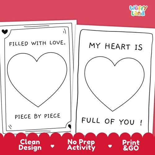 Valentines Day Craft Activity | Love to Pieces Tear Art Writing ...
