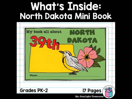 North Dakota Mini Book for Early Readers - A State Study by Starlight ...