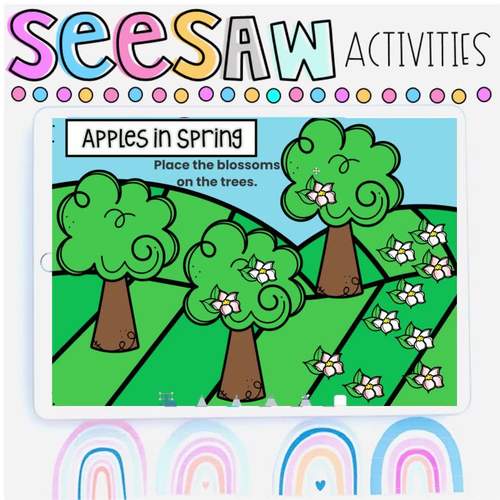 Seesaw Digital Learning Apple Science and Literacy Digital Activities