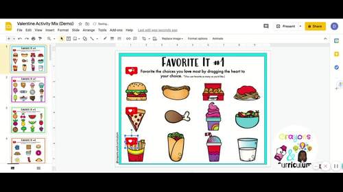 Holidays: Google Slides Valentine's Day Activity Mix (Distance Learning)