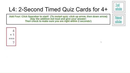 Digital Addition Flashcards for Google Slides-LEVEL 4, Mental Math Practice