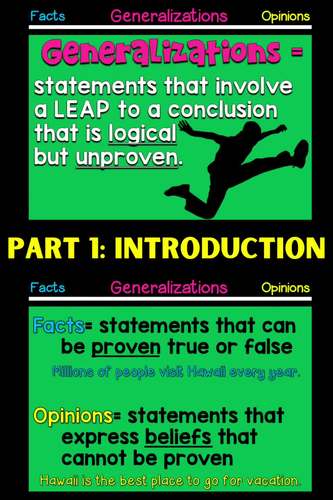 Generalizations PowerPoint by Deb Hanson | TPT