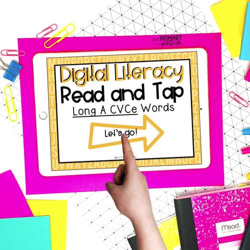 Long A CVCe Digital Interactive Task Cards | Self-Checking Google ...