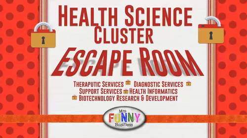 Health Science Cluster Escape Room by Mrs Funny Business | TPT