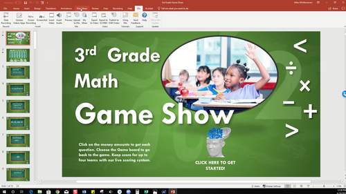 3rd Grade Math Game Show for NWEA MAP and Common Core by MyPaths