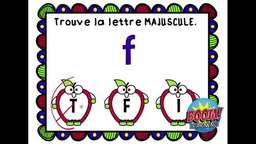ABC French - Alphabet français lettre majuscule- BOOM Cards - Digital ...