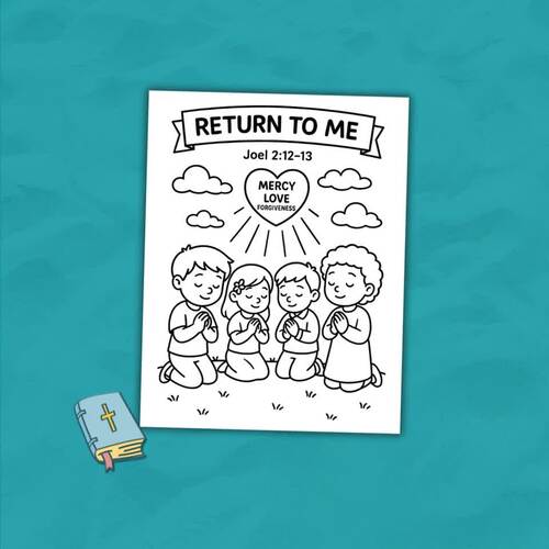 Joel Bible Songs & Coloring Pages | Return to God Hope for Kids | TPT