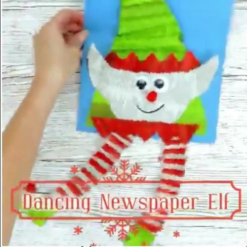 Paper Dancing Elf - Interactive Christmas Craft - Elf Craft by Kids ...