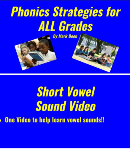 Short Vowel Sound Video by Phonics Success for All Grades | TpT