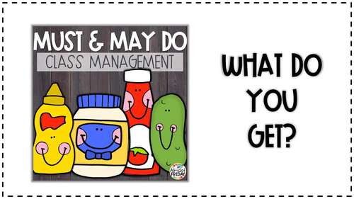 Must Do - May Do | Back to School | Class Management by Almost Friday