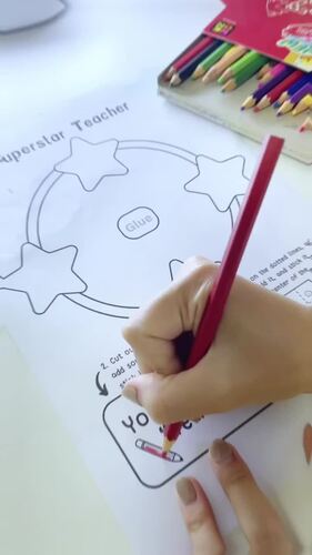 You’re the Best, Teacher!" DIY Card Activity by Waranya Malaso | TPT