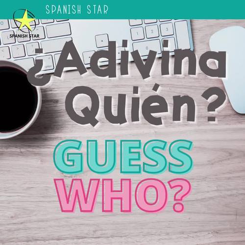 Spanish Guess Who Game (¿Adivina Quien?) *PHYSICAL DESCRIPTIONS*