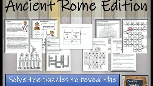 Ancient Rome Escape Room Activity by Creative Primary Literacy | TPT