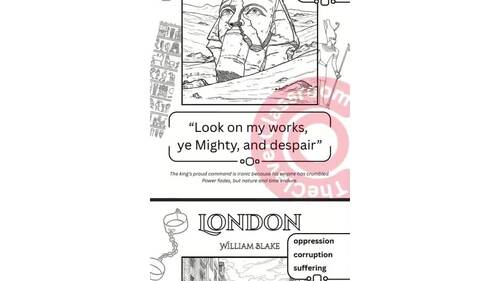 AQA GCSE English Literature Power & Conflict Poetry Colouring Book ...