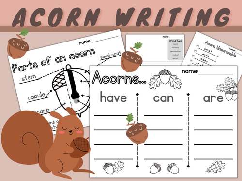 Acorn Informative Writing | Have Can Are | Label | Life Cycle ...