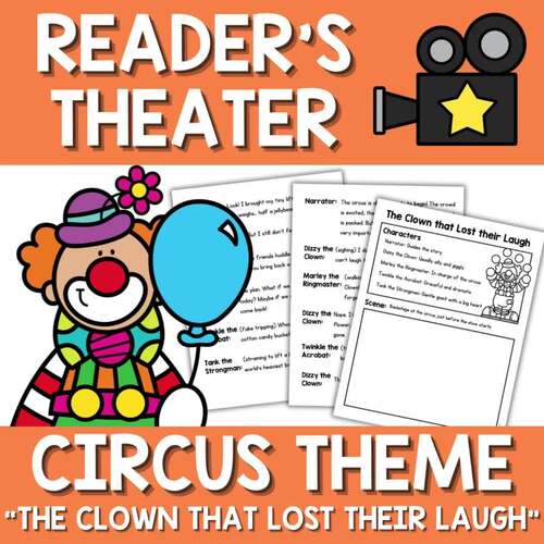 Circus Theme Readers Theater | Fun Clown Reading Activity Skit Play Center