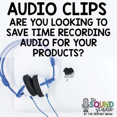 Alphabet Words Audio Clips Set One | Sound Files for Digital Resources