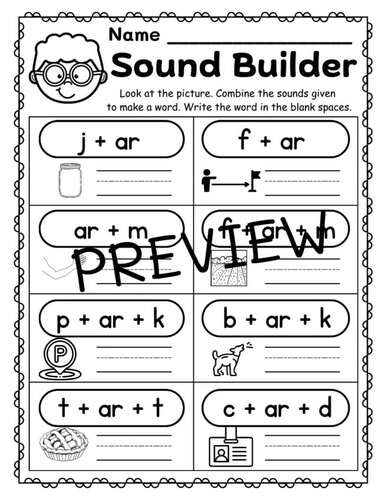 Bossy R Poster and Worksheets: R- Controlled Vowels AR ER IR OR UR