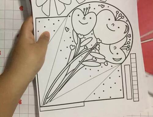 Printable Valentines Day Craft Activity:coloring pages Bunch of Flower ...