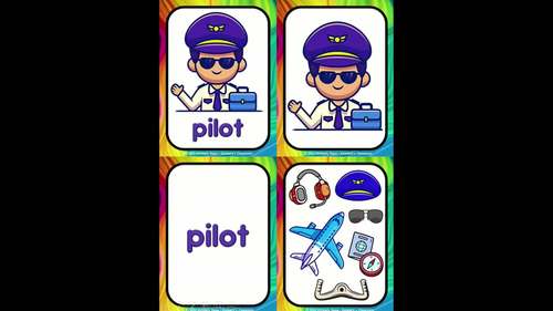 Community Helpers Vocabulary Activities - Job Education / Career ...